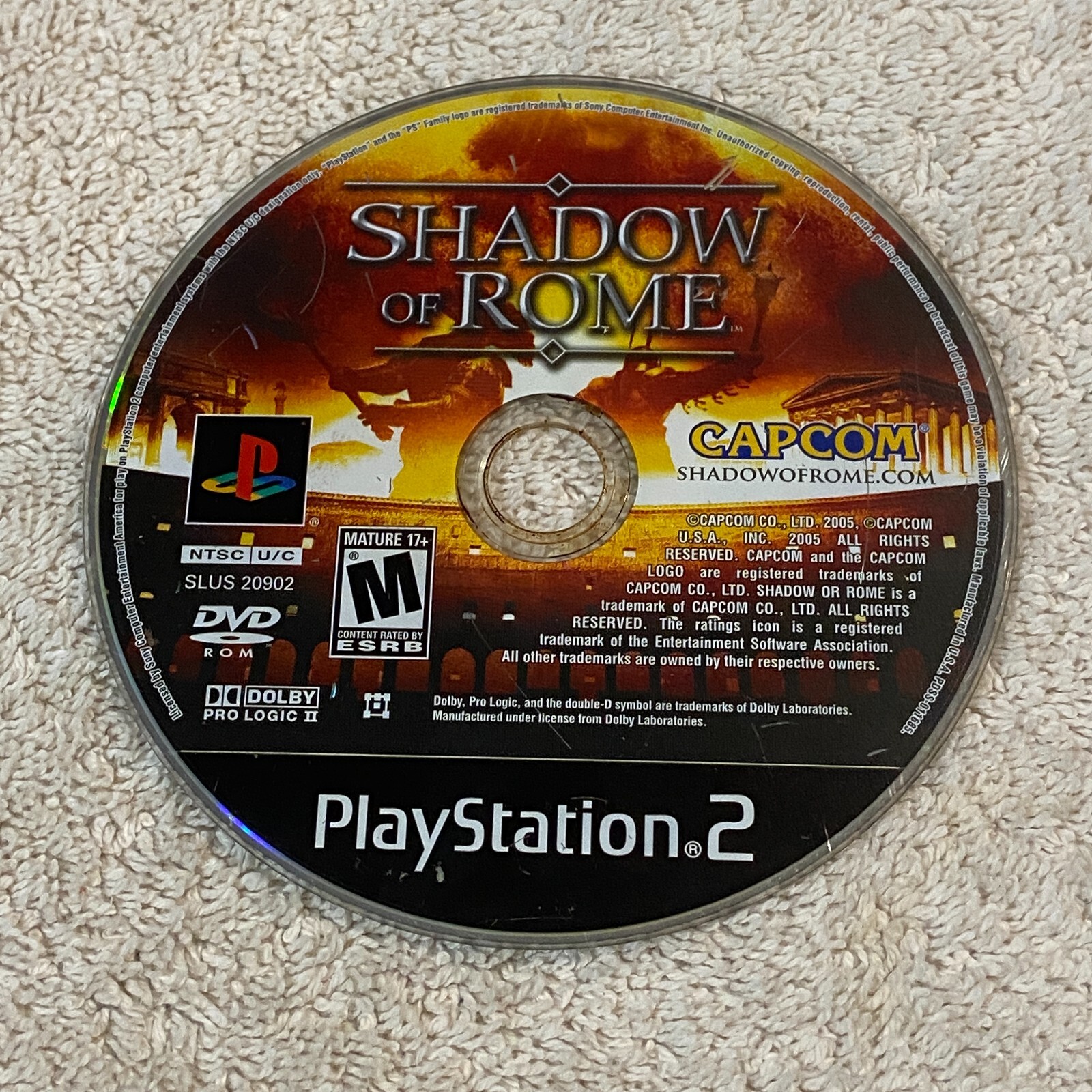 Shadow of Rome Ps2 Game Disc Only Tested Playstation Sony Ships Today ...