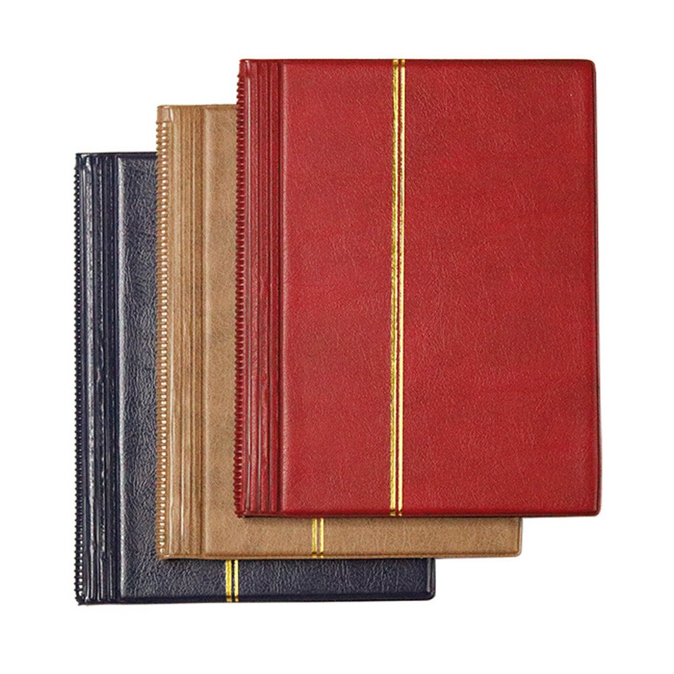 20 Pages Stamp Collection Album Stamps Storage PU Book Sheets | eBay UK