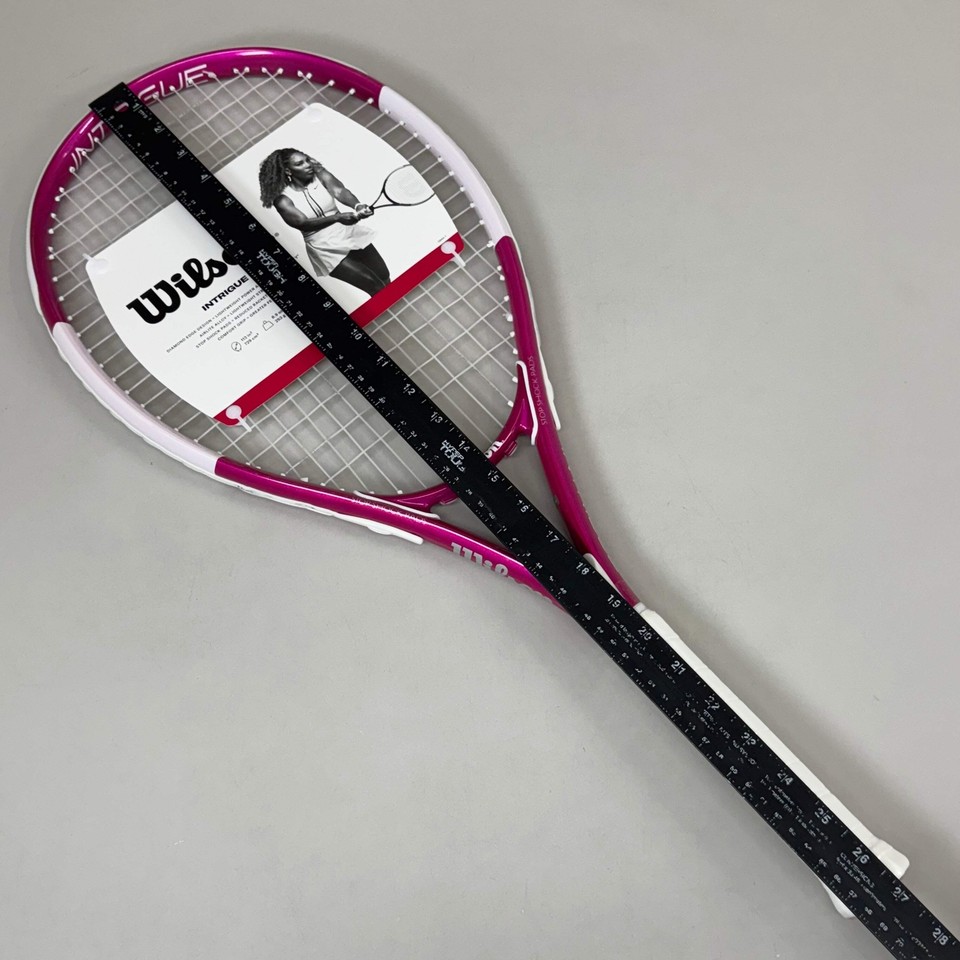 WILSON Intrigue Adult Tennis Racquet Grip 4 1/4" 113 Sq In 8.9 Oz Pink ...