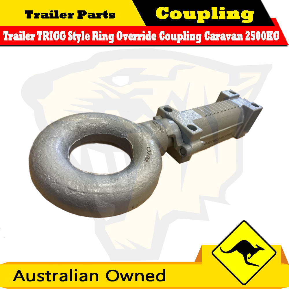 Trailer TRIGG Style Ring Override Coupling Caravan 2500KG Hitch Pintle ...