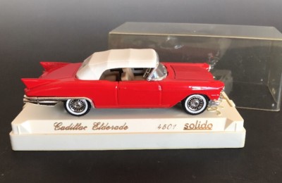 SOLIDO Age D'Or #4501 Red 1957 CADILLAC ELDORADO Display Box Made in ...