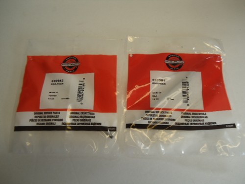 OEM Briggs & Stratton Push Rod Set 690981 597785 690982 Steel ...