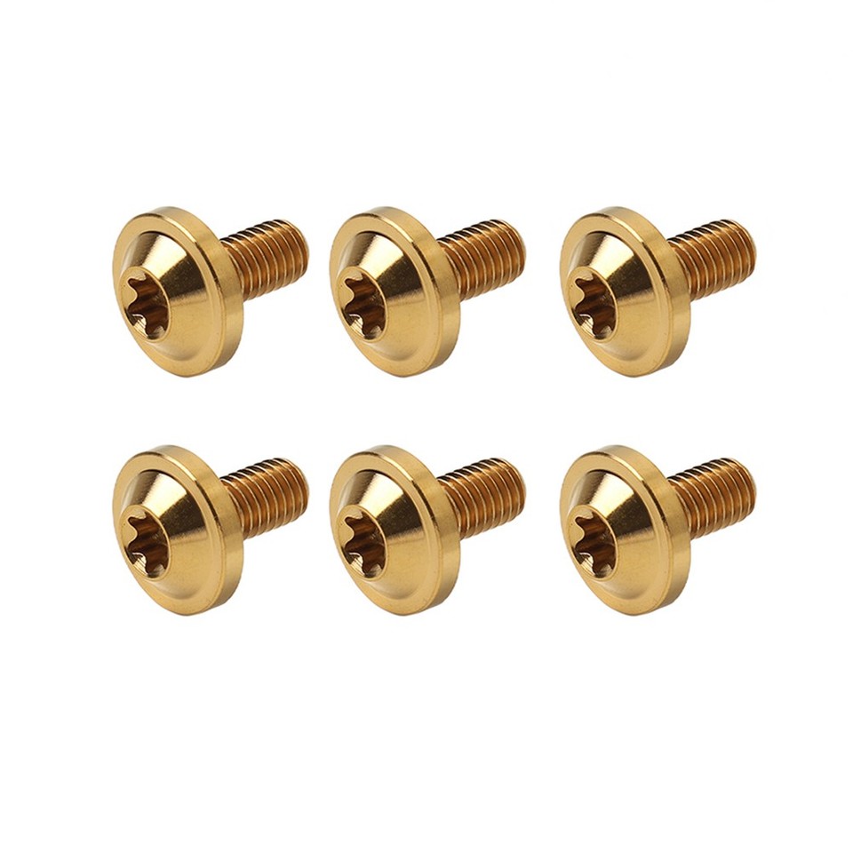 6pcs Gold Bolts Truss Torx Head Screws M5x25mm For Bike Motorcycle | eBay