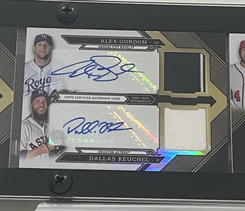 ENCASED! 2016 DECA AUTO JERSEY PATCH RELIC BOOKLET SP #d/10 Trout ...