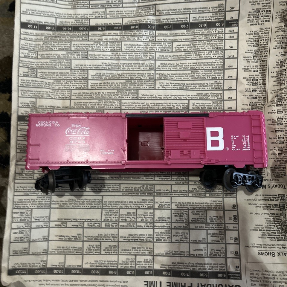 LIONEL O GAUGE COCA COLA CCBX 9744 ENJOY TAB BOXCAR | eBay