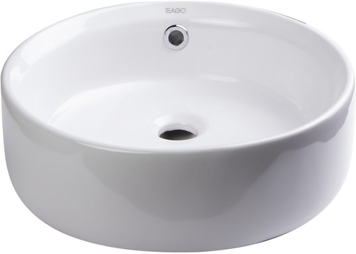 Eago BA129 White 15-3/4" Round Vessel Bathroom Sink 811413022134| eBay