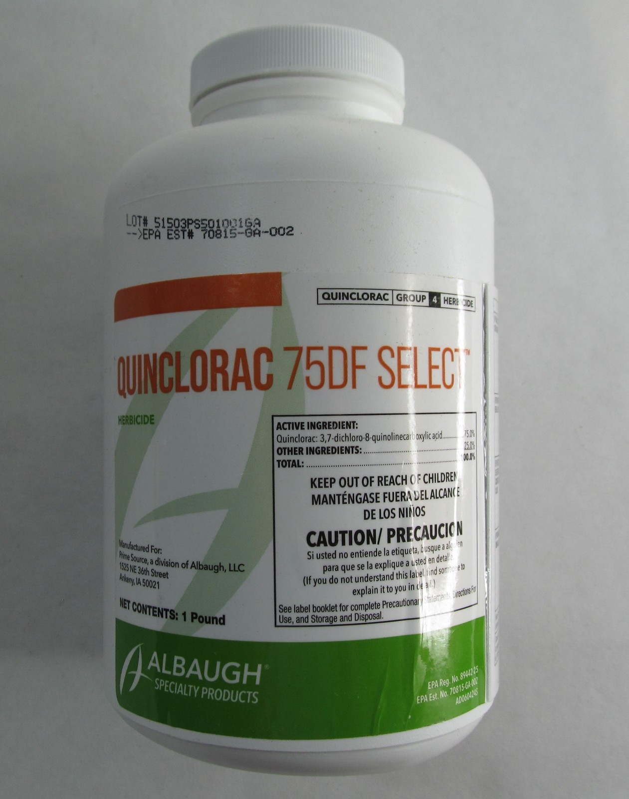 Quinclorac 75DF Select Herbicide Concentrate 1 Pound (Drive 75 ...