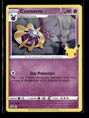 Cosmoem 014/025 - 25th Anniversary Celebrations - Holo Pokemon Card ...