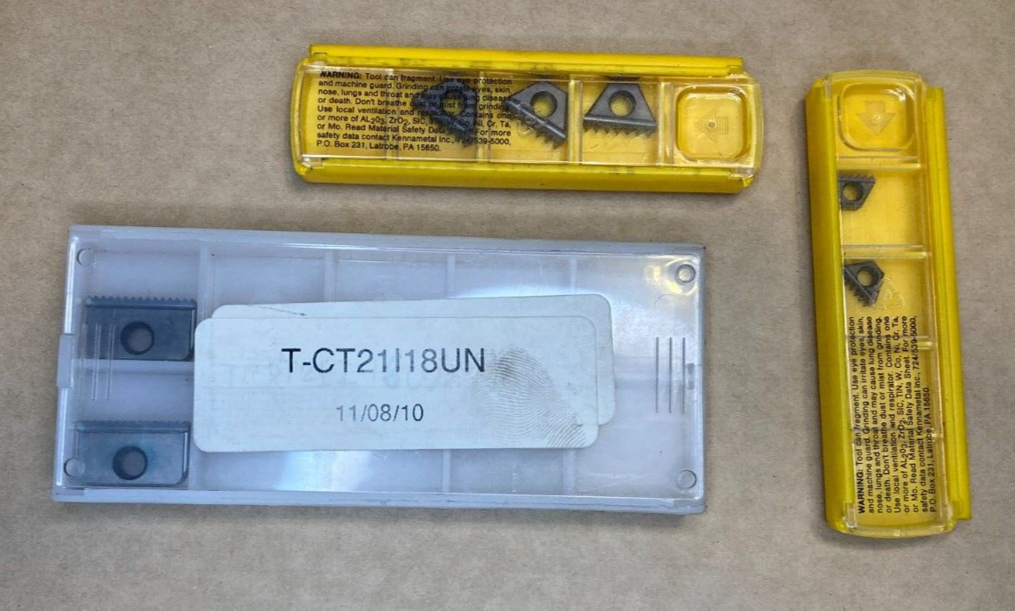LOT of Carbide Threading Inserts. Kennametal and Others. Open Boxes | eBay