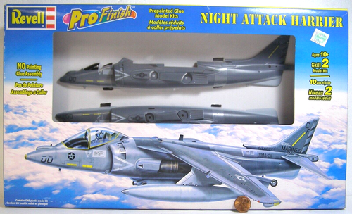 Revell Model Kit #85-1660 AV-8B Night Attack Harrier Jump Jet 1:48 92Z ...