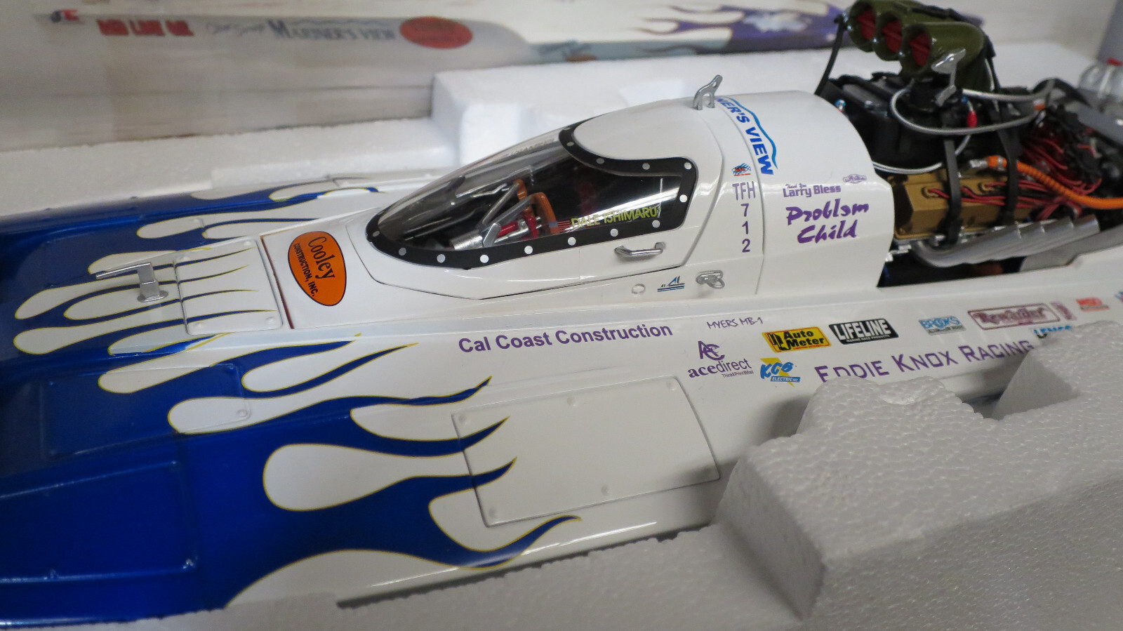 1/18 BAD EDDIE KNOX RACING PROBLEM CHILD TOP FUEL HYDRO BOAT WORLD ...