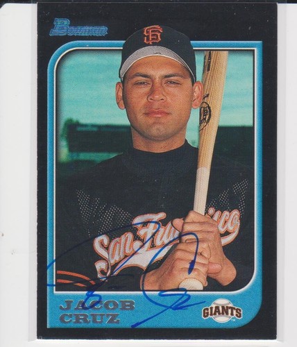 AUCTION JACOB CRUZ SAN FRANCISCO GIANTS AUTOGRAPHED CARD | eBay.de