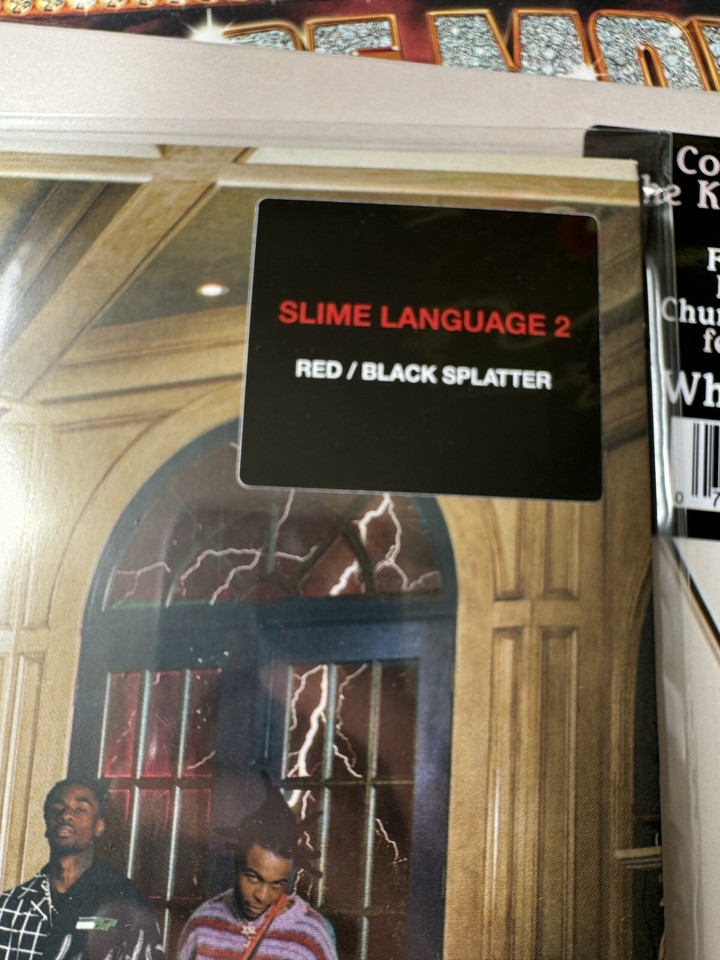 YSL - Slime Language 2 SL2 Deluxe Red Black Splatter Vinyl Record 3LP ...