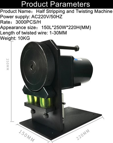 Electric Semi-stripped Twisting Machine Power Cord Roller Type Twisting ...