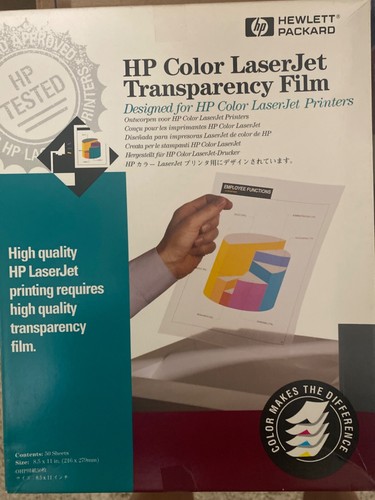 2 HP C2934A Premium LaserJet Transparency Film Laser 50 Sheets each ...