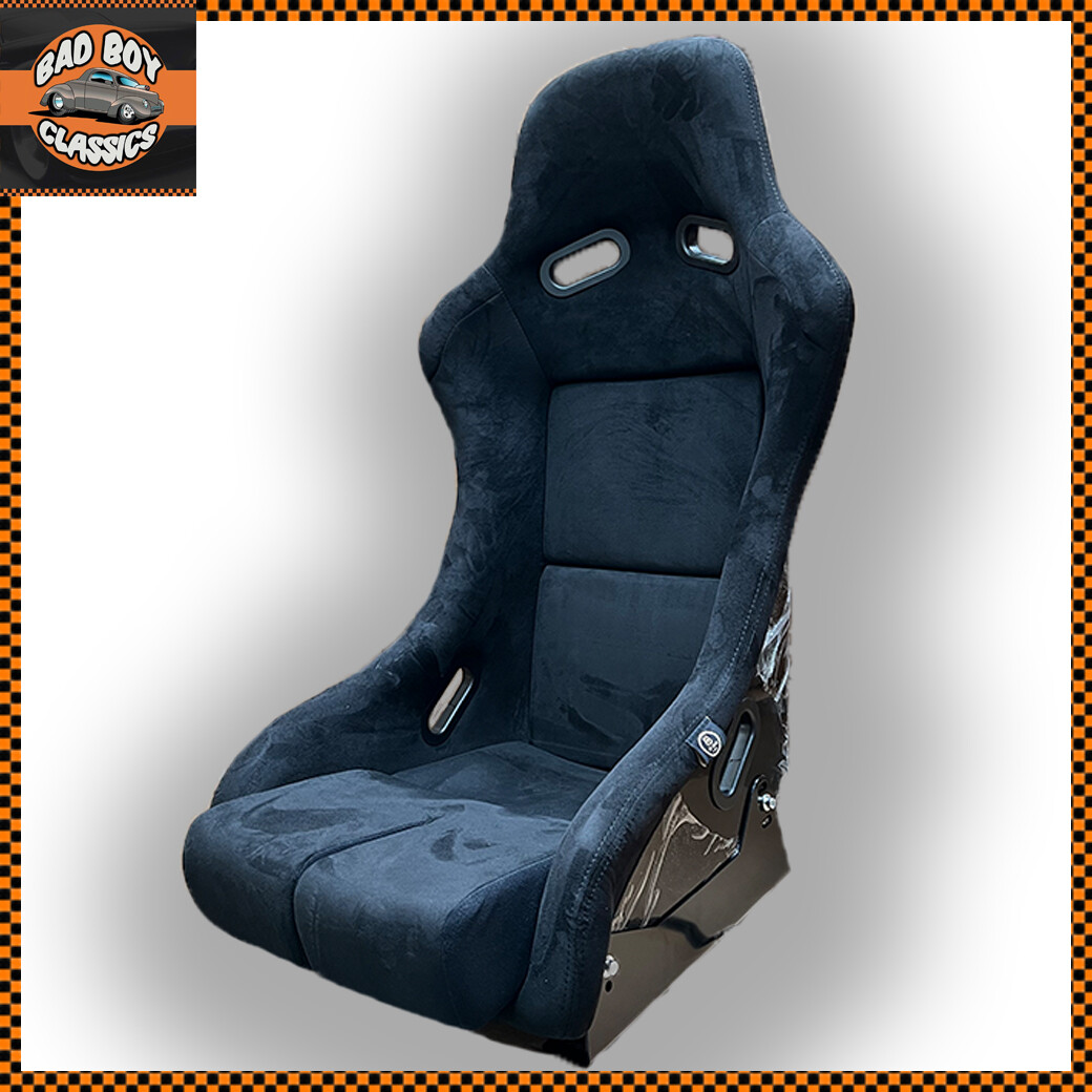 BB5 Suede Large Fixed Fibreglass Racing Bucket Seat + Side Mounts ...