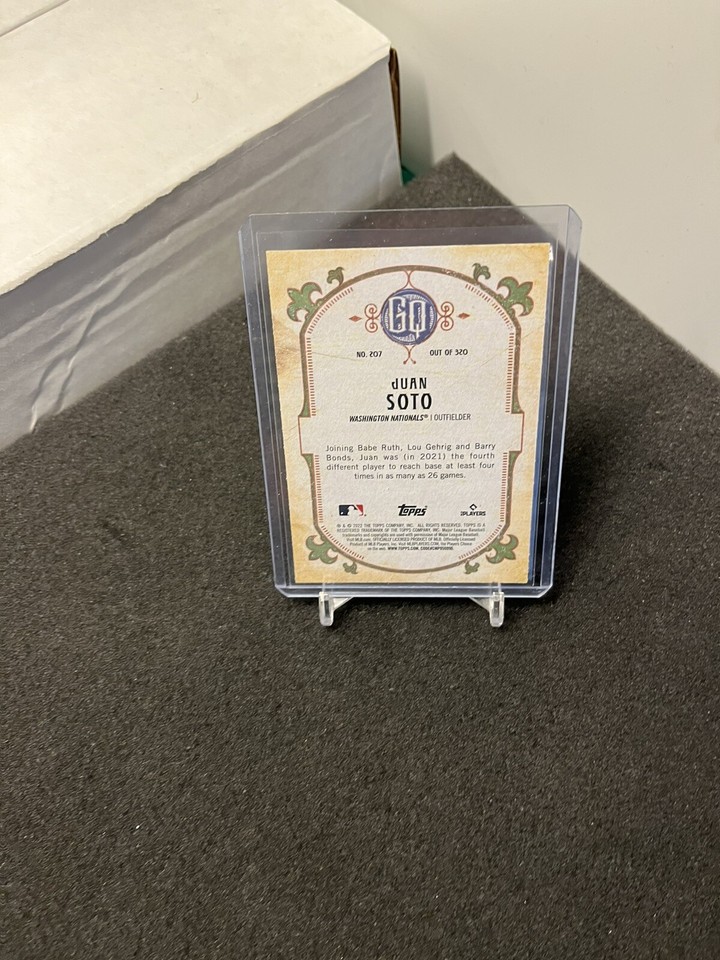 Juan Soto Green 2022 Topps Gypsy Queen card 207 Washington Nationals | eBay