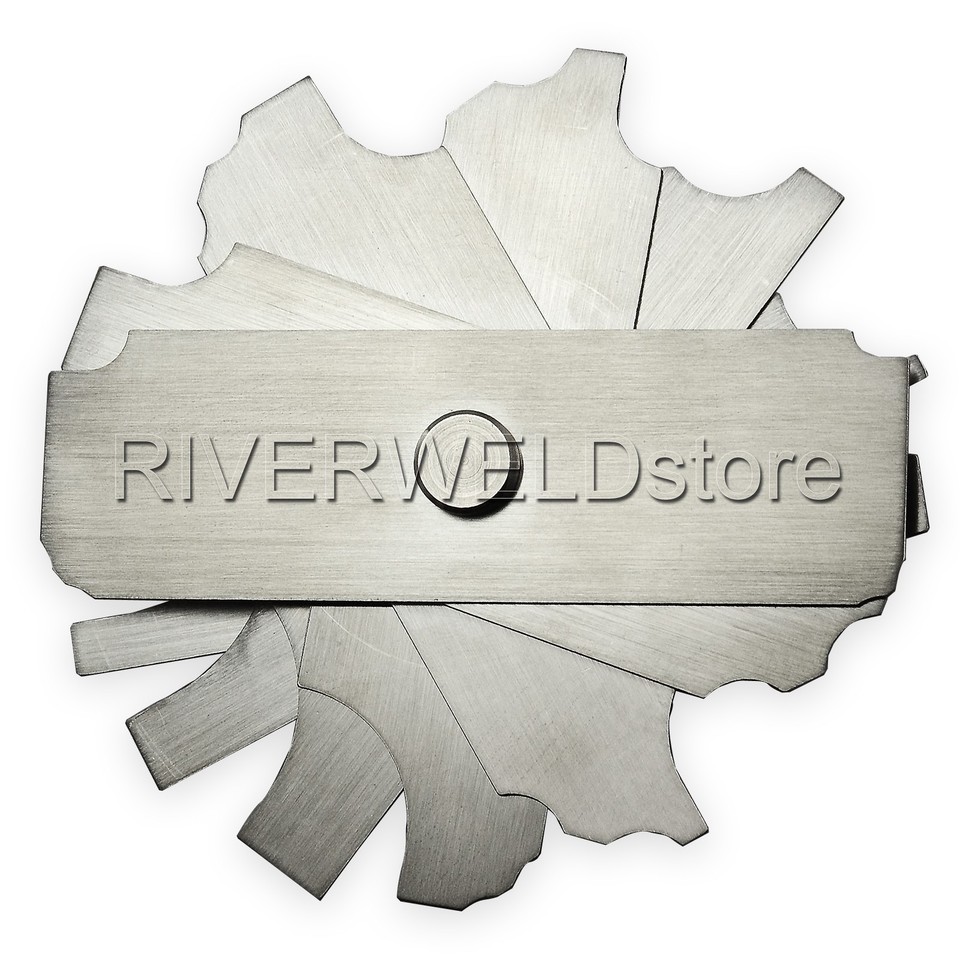 RIVERWELD 7 piece Fillet Weld Set Gage Rl Gauge Depth Gauges Welding ...