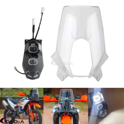 LED Headlight w/ Windshield Kit For KTM 790/890 ADVENTURE-R 701 RALLY ...