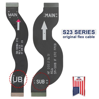 LCD Display or SUB Motherboard Flex Cable For Samsung Galaxy S23 S23 ...