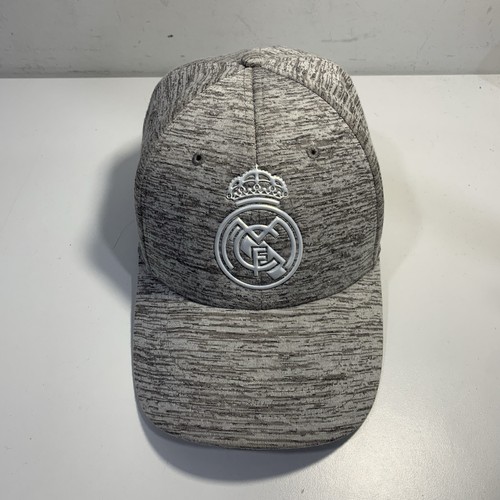 Real Madrid Cap Hat RMCF Gray Logo Adjustable Foot Soccer Adults Men ...