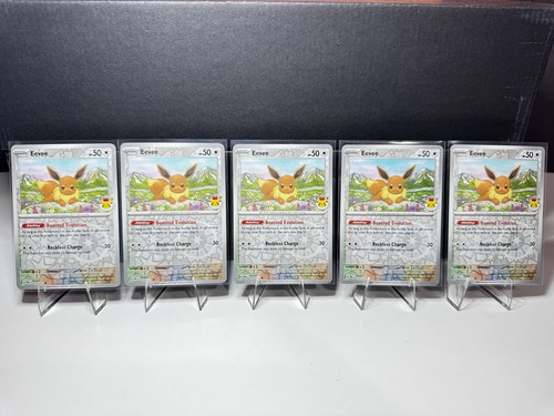 5x Eevee 2025 Pokemon Day Promo Card Lot 074/131 Holo Stamped | eBay