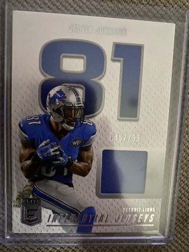 Calvin Johnson 2025 Panini Donruss Elite Influential Jerseys Patch SP ...