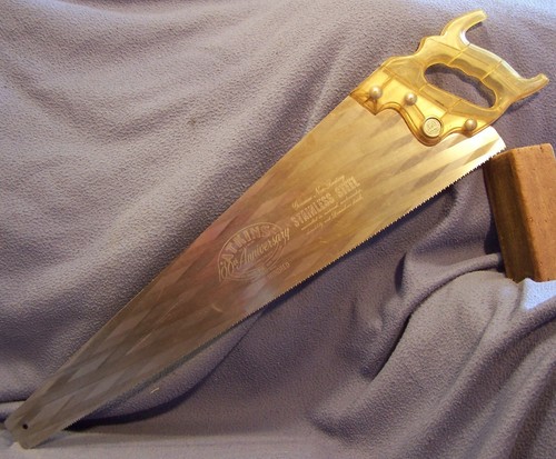 ATKINS FIVE HUNDRED HAND SAW RARE 100TH ANNIVERSARY EDITION STAINLESS ...