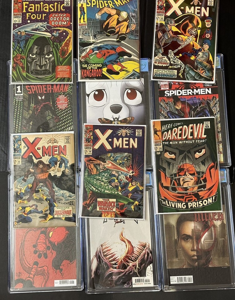 Comic Book Grab Bag, Slabs, Graded, Raw, ASM 129, Batman 251, Hulk 181 ...