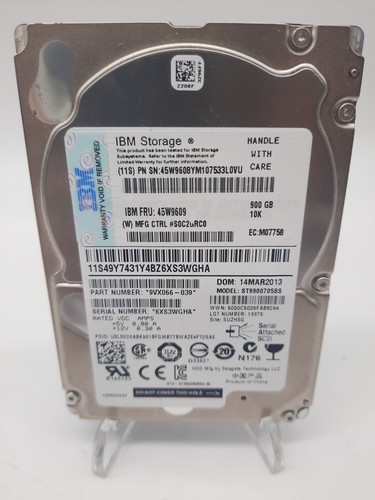 IBM 45W9609 45W9608 900GB 10K 64MB SAS-2 2.5" ST9900705SS 114974314633 ...