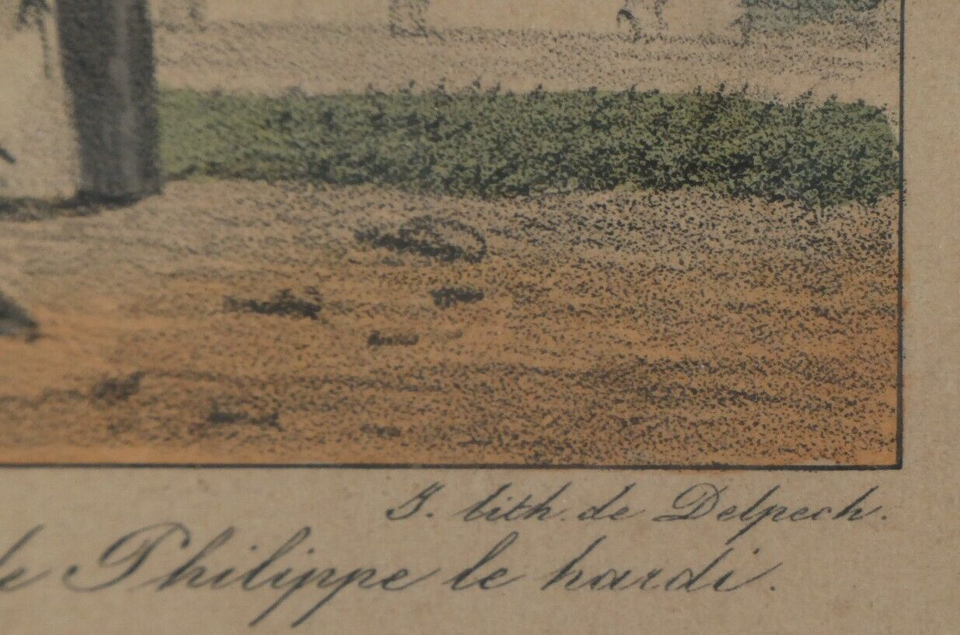 Magistrate under the reign of Philippe the Bold litho François Séraphin ...