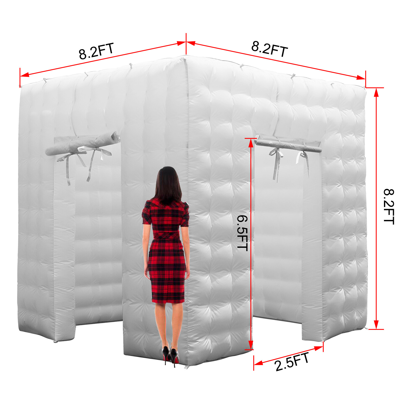 𝟖.𝟐𝐟𝐭 Portable Inflatable Photo Booth Enclosure for Wedding Party ...