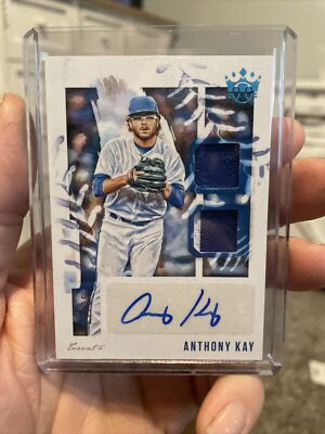 2020 Diamond Kings DK Material Signatures Blue #1/25 Anthony Kay Rookie ...