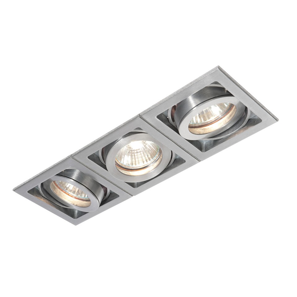 Recessed LED 3 Way Ceiling Light Dimmable Downlight GU10 Aluminium ...