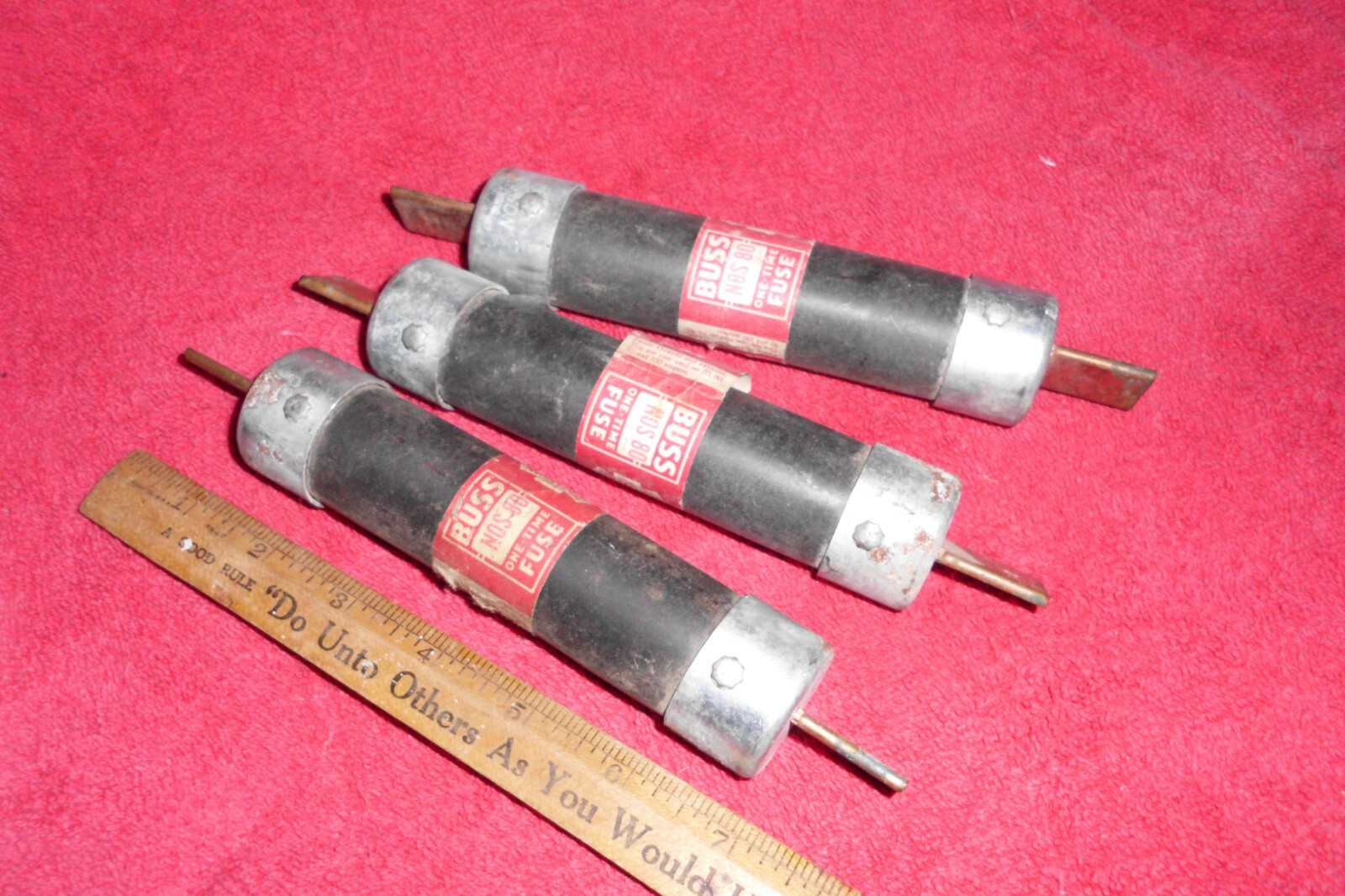 3 Vintage BUSS NOS80 - 600 VOLT ONE TIME FUSES 70 -100 Amps | eBay