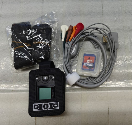 3 Channel 12Lead Dynamic ECG EKG Monitor System Holter Recorder 72 ...