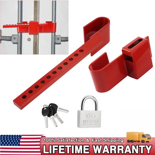 Steel Cargo Door Lock Shipping Container Lock w/ 4 Keys Heavy Duty ...