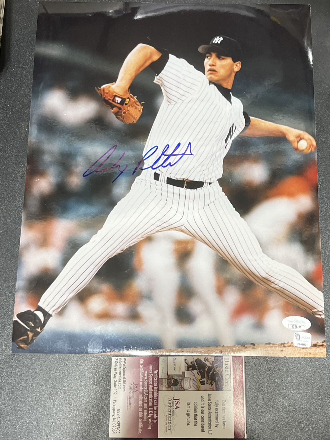 Andy Pettitte Autographed Signed Ny Yankees 11X14 Photo JSA /COA