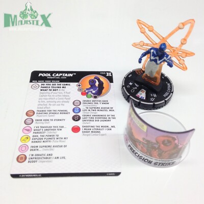 Heroclix Deadpool and X-Force set Pool Captain #066 Chase figure w/card ...