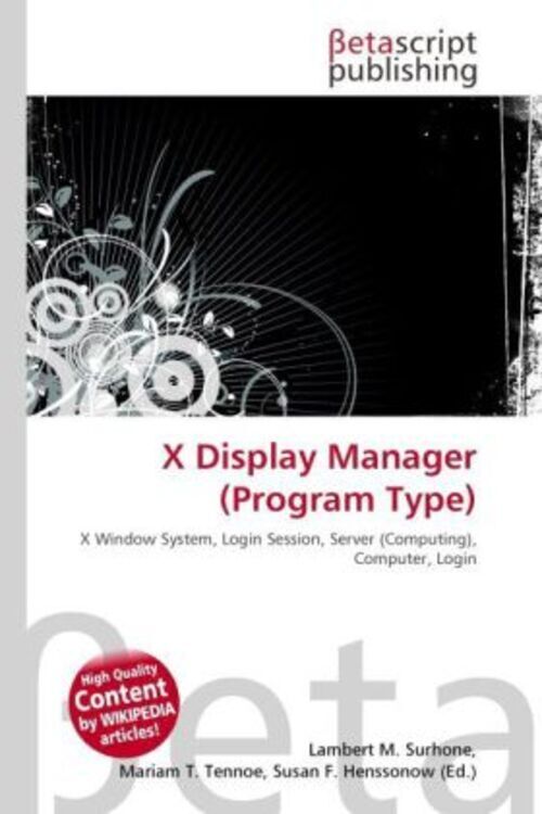 X Display Manager (Program Type) (2010, Taschenbuch) online kaufen | eBay