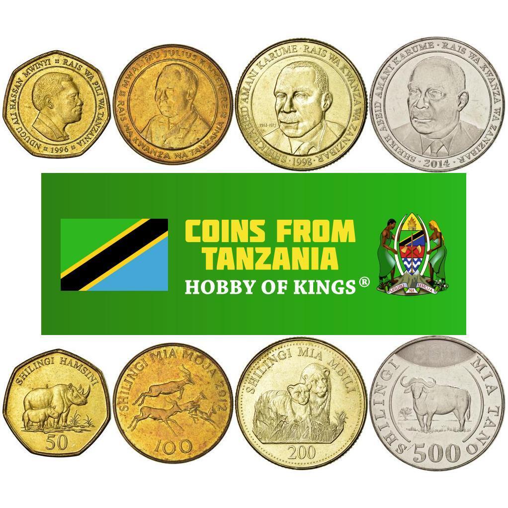 Tanzania | 4 Coin Set | 50 100 200 500 Shilingi | 1993 - 2019 | eBay