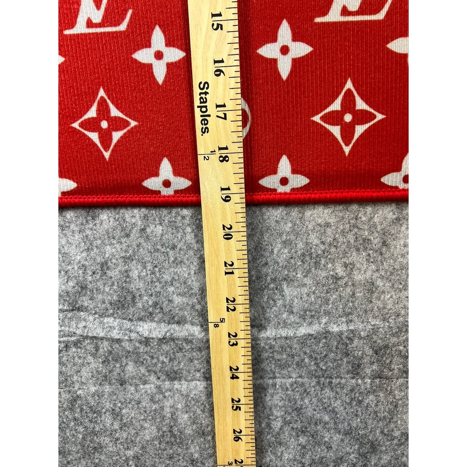 Red Supreme Rug Non Slip Back | eBay