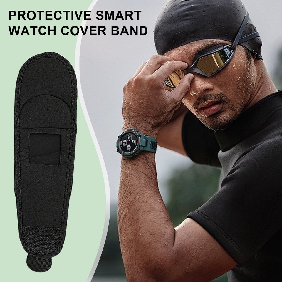 Wrist Watch Cover Protector Sweat-proof Watch Screen Cover Band Guard ...