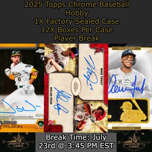 Corey Seager 2025 Topps Chrome Baseball Hobby - 1X Case Player BREAK #3 ...