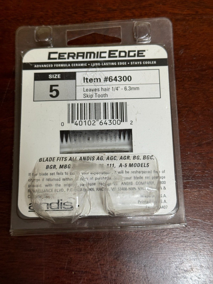 ANDIS CERAMIC EDGE SIZE #5 BLADE HAIRCUT BARBER TOOLS- NEW OLD STOCK | eBay