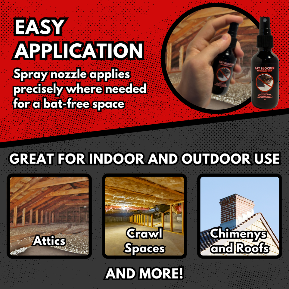 Bat Blocker - Bat Repellent Spray - Non-Toxic Repellent for Pest ...