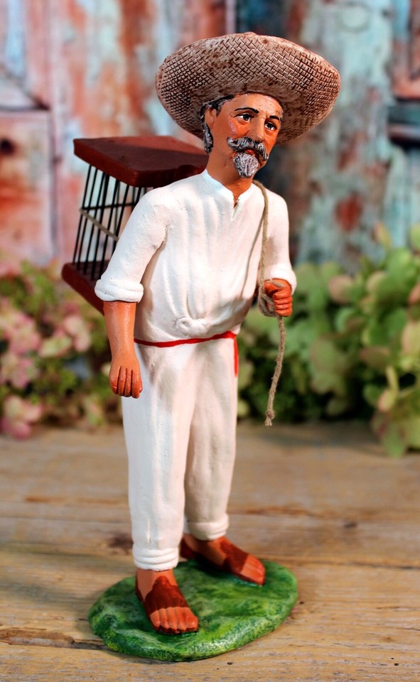 Peasant taking Caged Dove to Market Clay Handmade by Pablo Goche Mexico ...