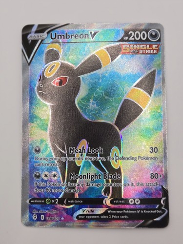 POKEMON TCG Umbreon V (Full Art) 188/203 Swsh07: Evolving Skies Holo | eBay