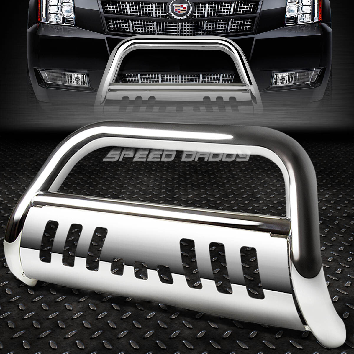FOR 07-14 CHEVY SUBURBAN/TAHOE/ESCALADE CHROME BULL BAR PUSH BUMPER ...