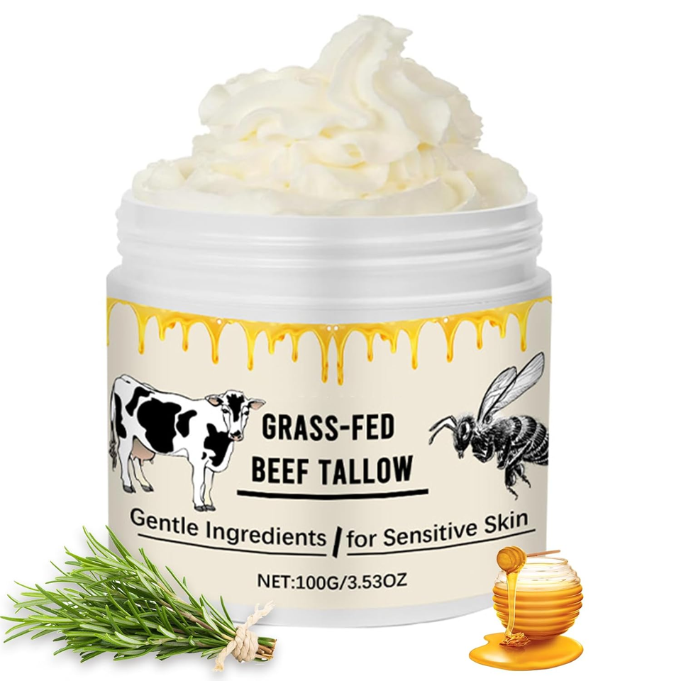 Whipped Beef Tallow for Skin Organic Grass Fed Beef Tallow and Honey ...